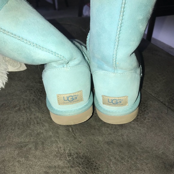 UGG | Shoes | Baby Blue Ugg Boots Size 8 | Poshmark